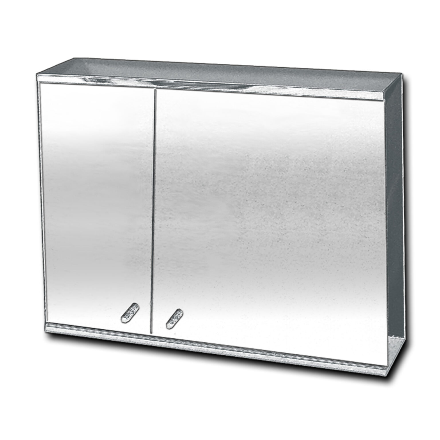 Stainless Steel Border with Frameless Mirror Door Cabinet - Fidelis ...