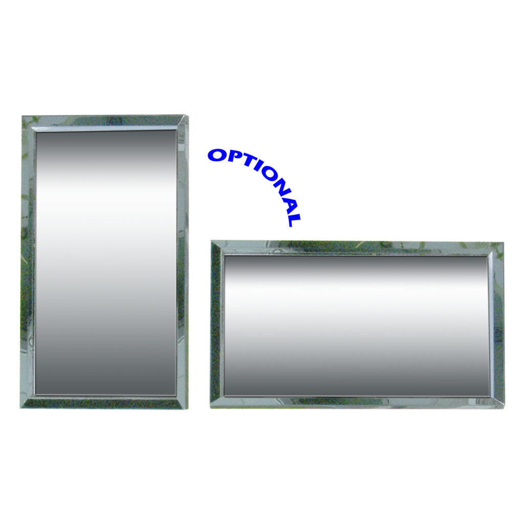 Stainless Steel Framed Mirror (Polished_Declinable) - Fidelis Singapore